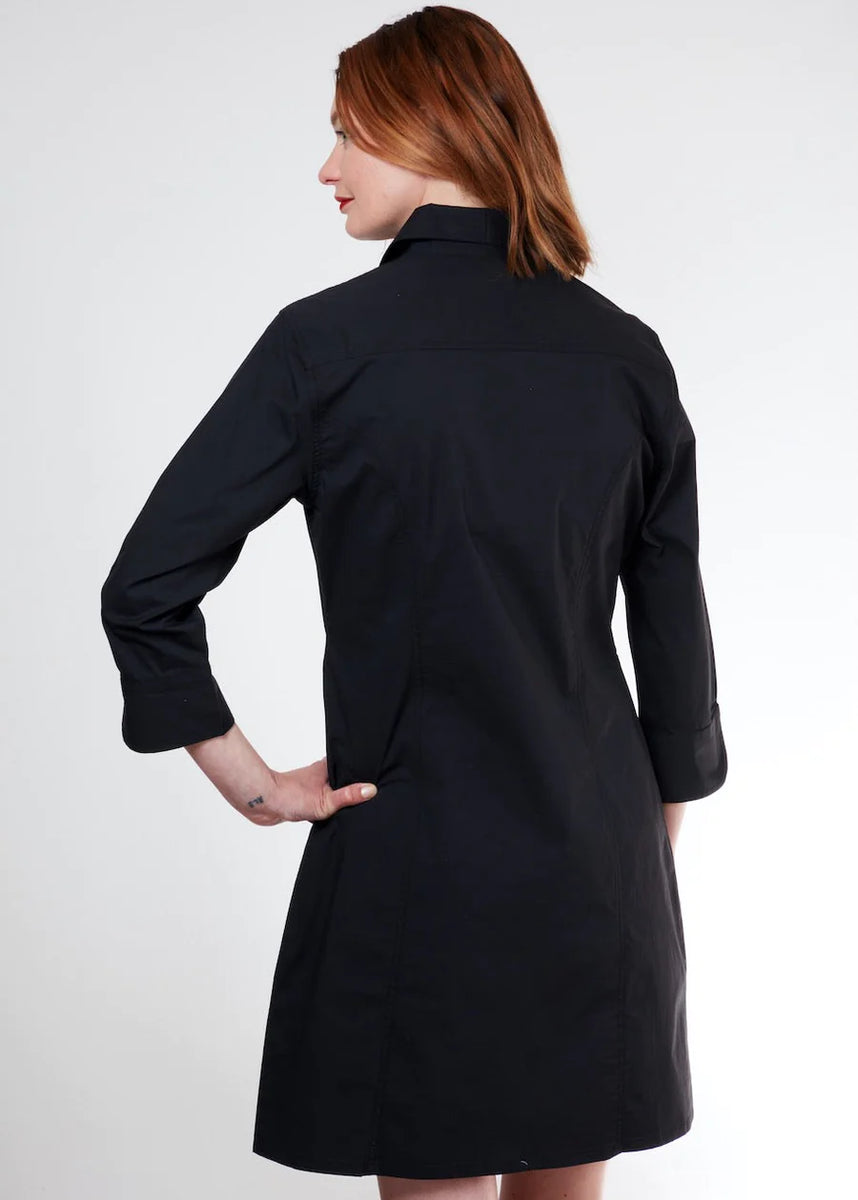 Sag Harbor Dress Black Stretch Poplin – Benjamin's & Libba's
