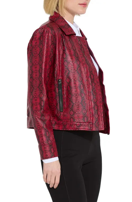 Estrella Vegan Suede Jacket-Red Snake – Benjamin's & Libba's