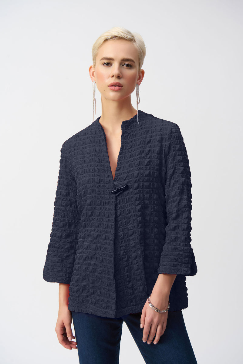 Bubble Jacquard Trapeze Jacket-Midnight 2166 – Benjamin's & Libba's