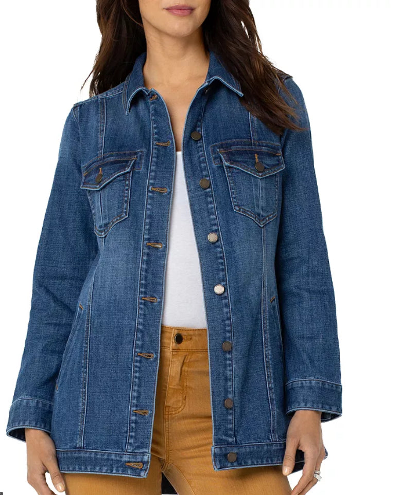 High Low Denim Jacket-Glenrock – Benjamin's & Libba's